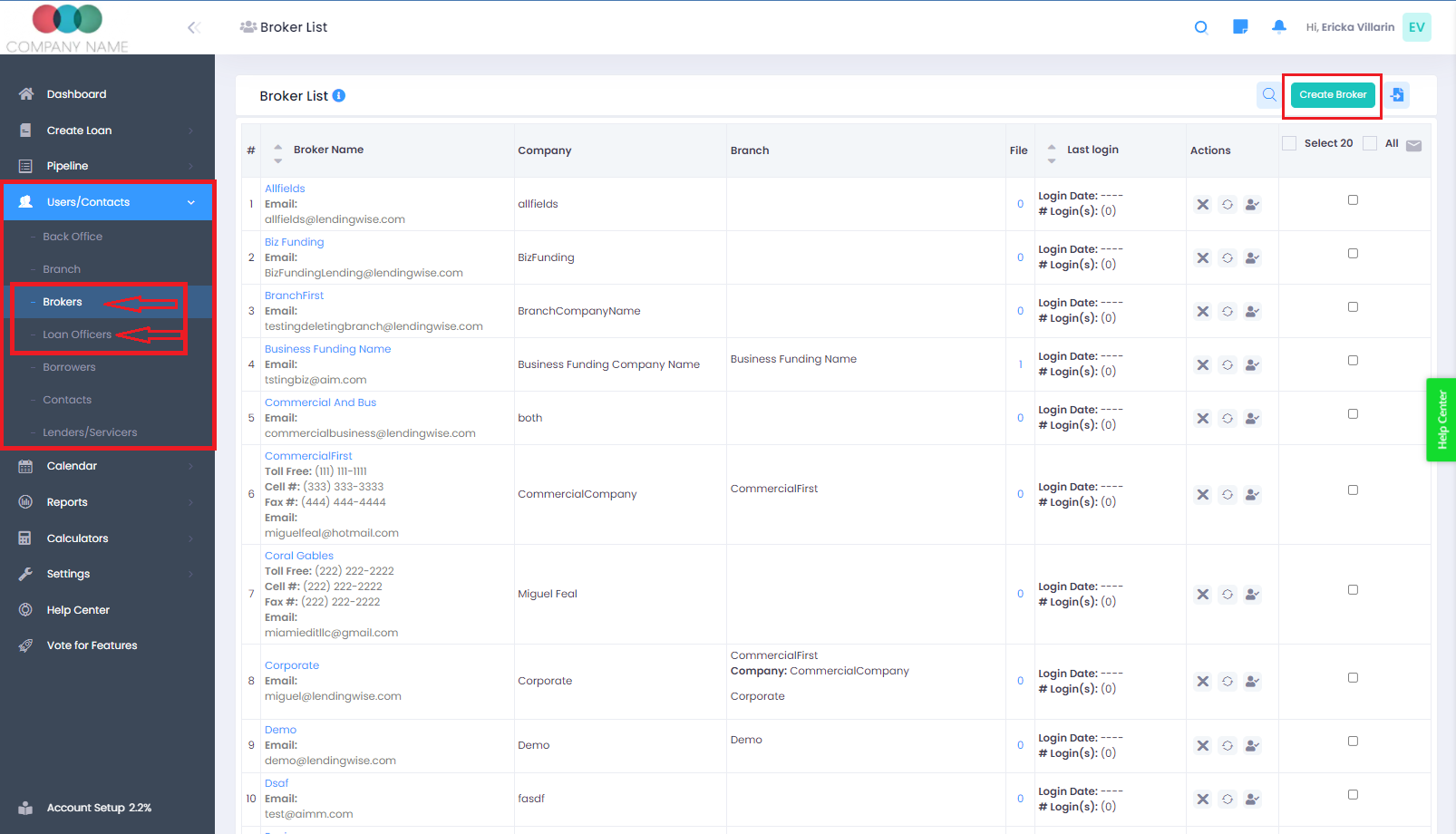 Loan Officers/Mortgage Broker Login Portal